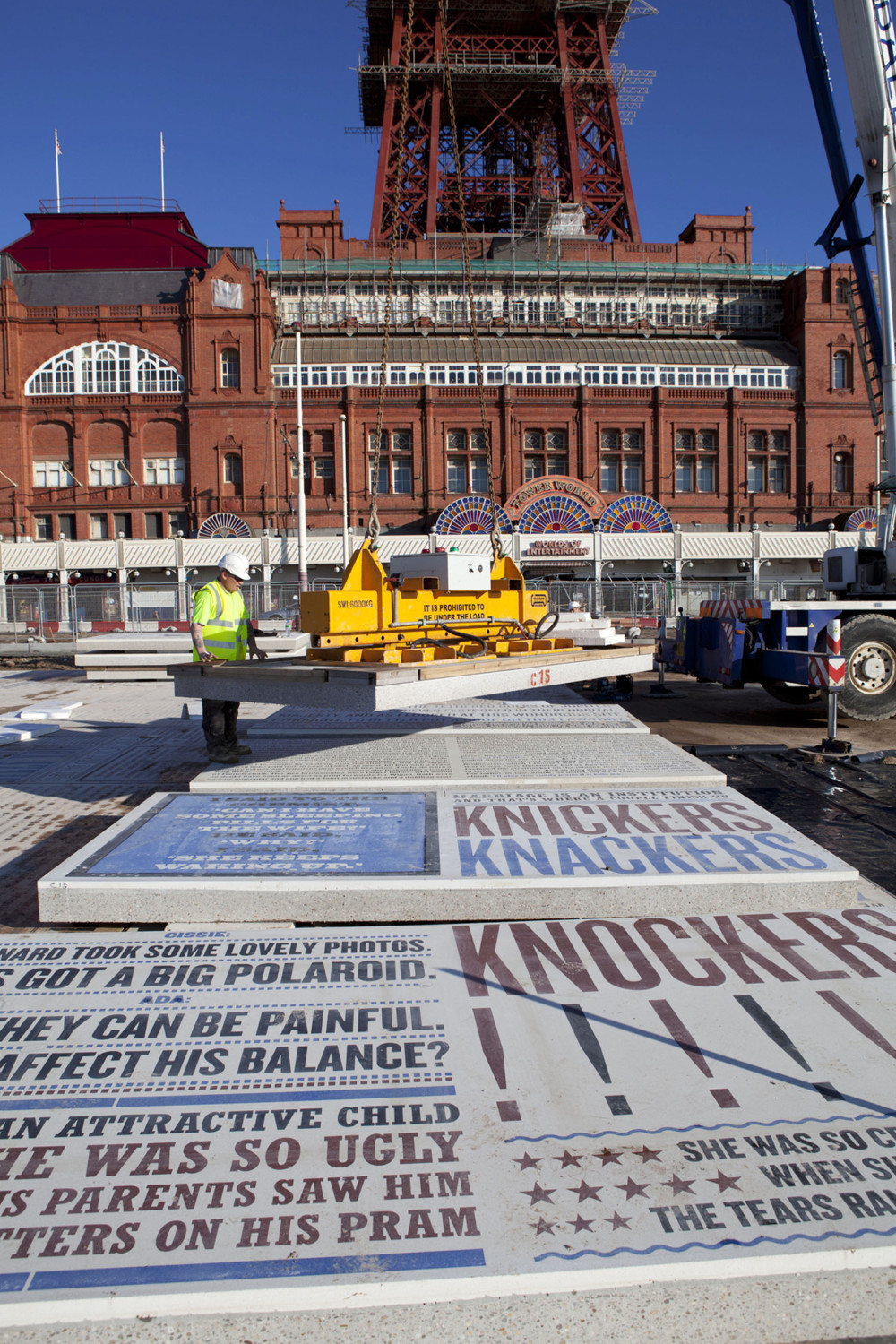 uksignboards.com | The making of the Blackpool Comedy Carpet, 2200 ...