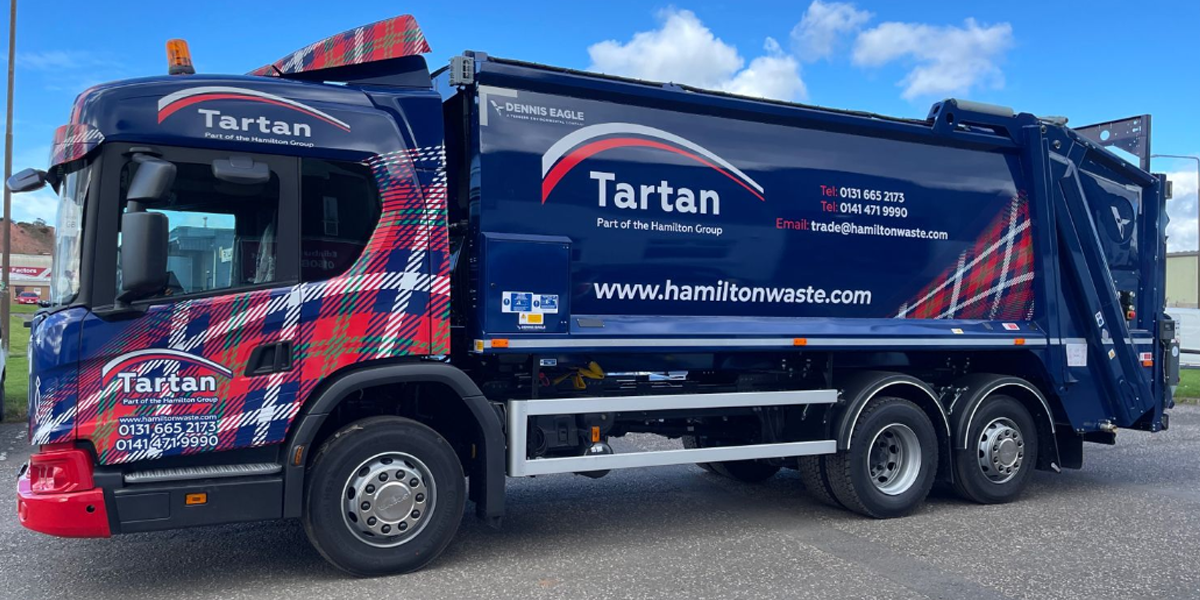 uksignboards.com | Scania Waste Disposal Truck Wrap