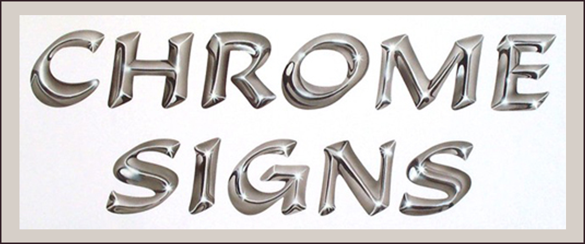 uksignboards.com | Chrome Lettering Effects using Corel Draw